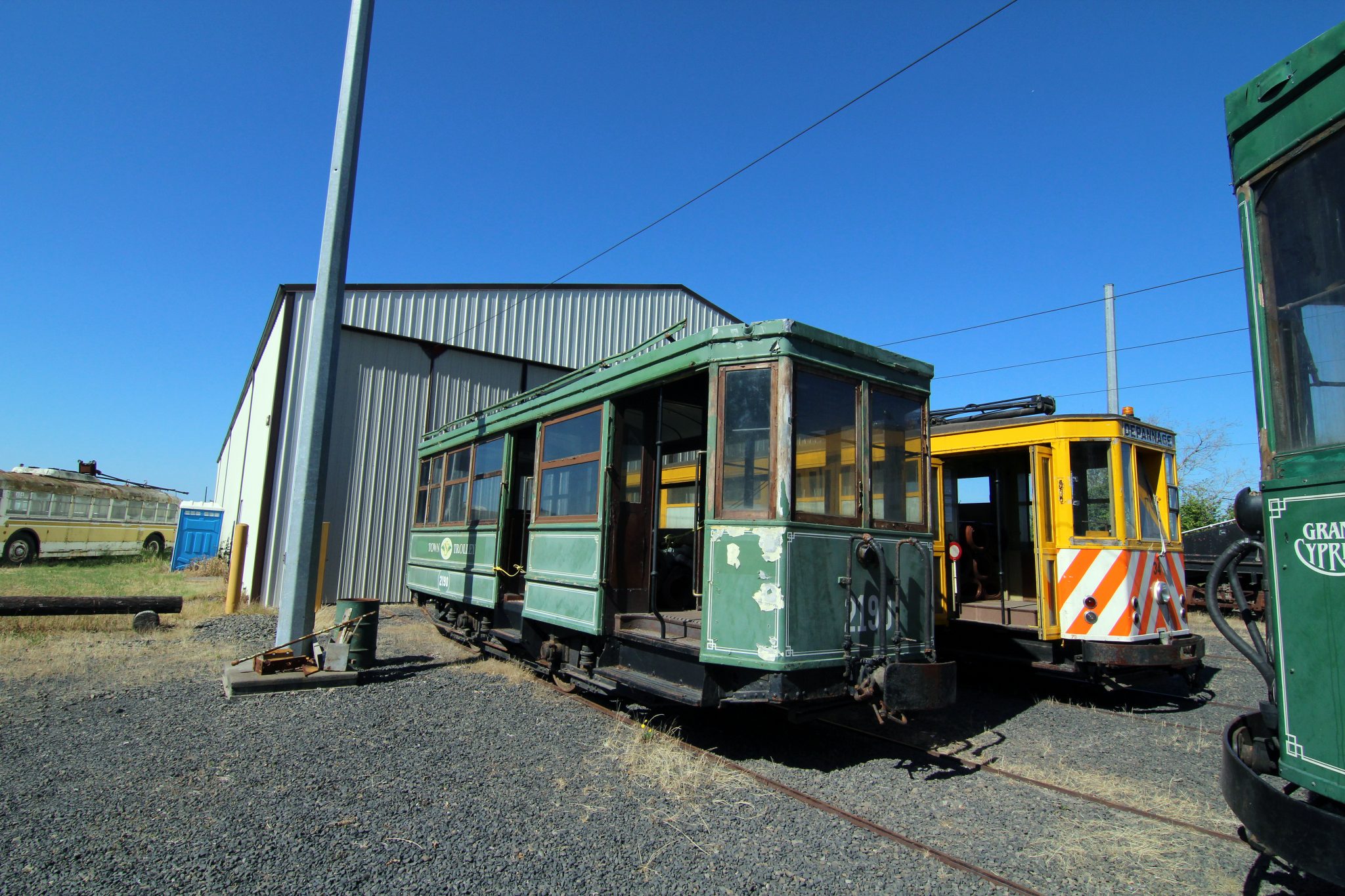Trolley collection of the Oregon Electric Railway Museum in Brooks, Oregon