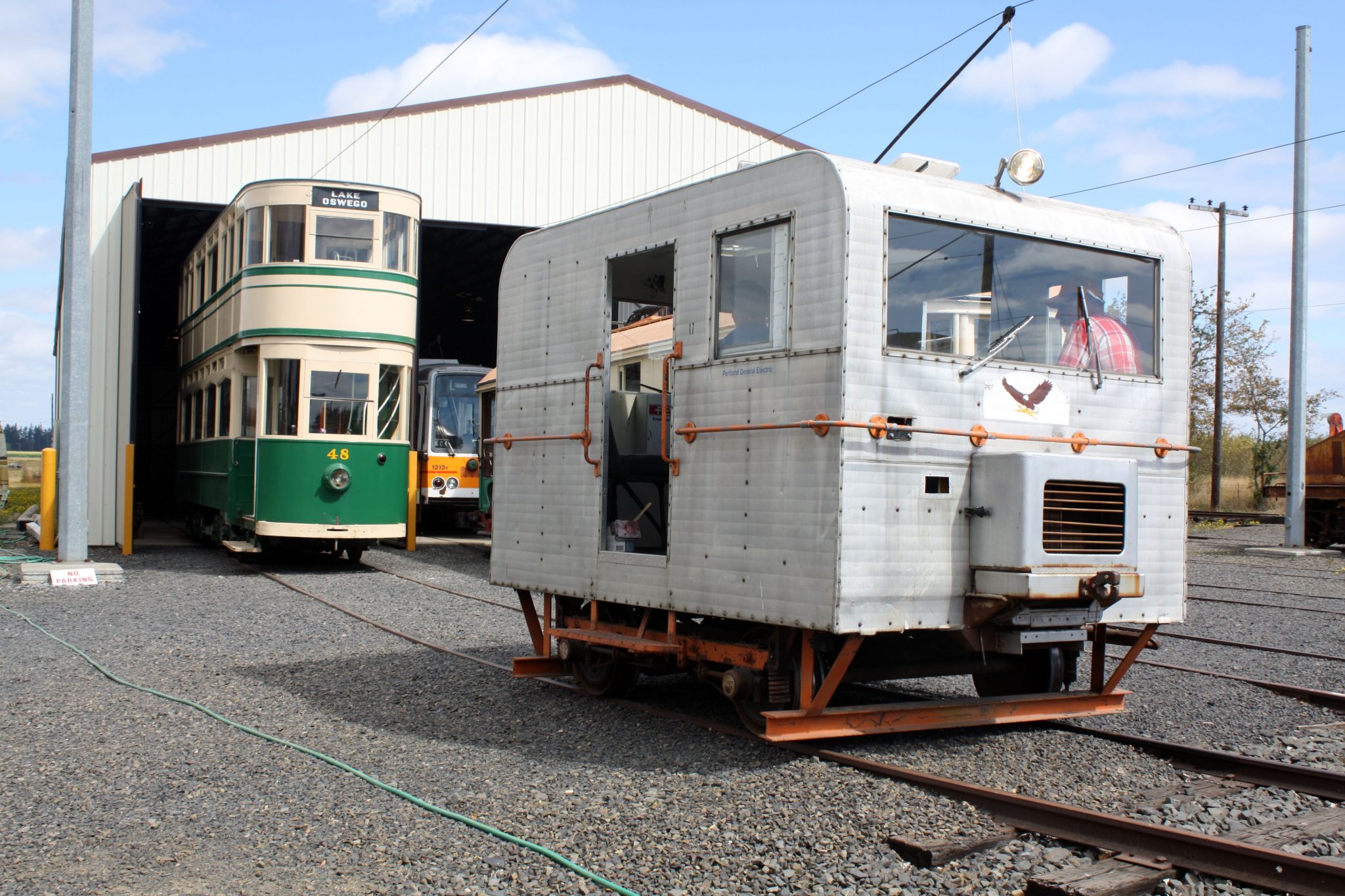 Trolley collection of the Oregon Electric Railway Museum in Brooks, Oregon