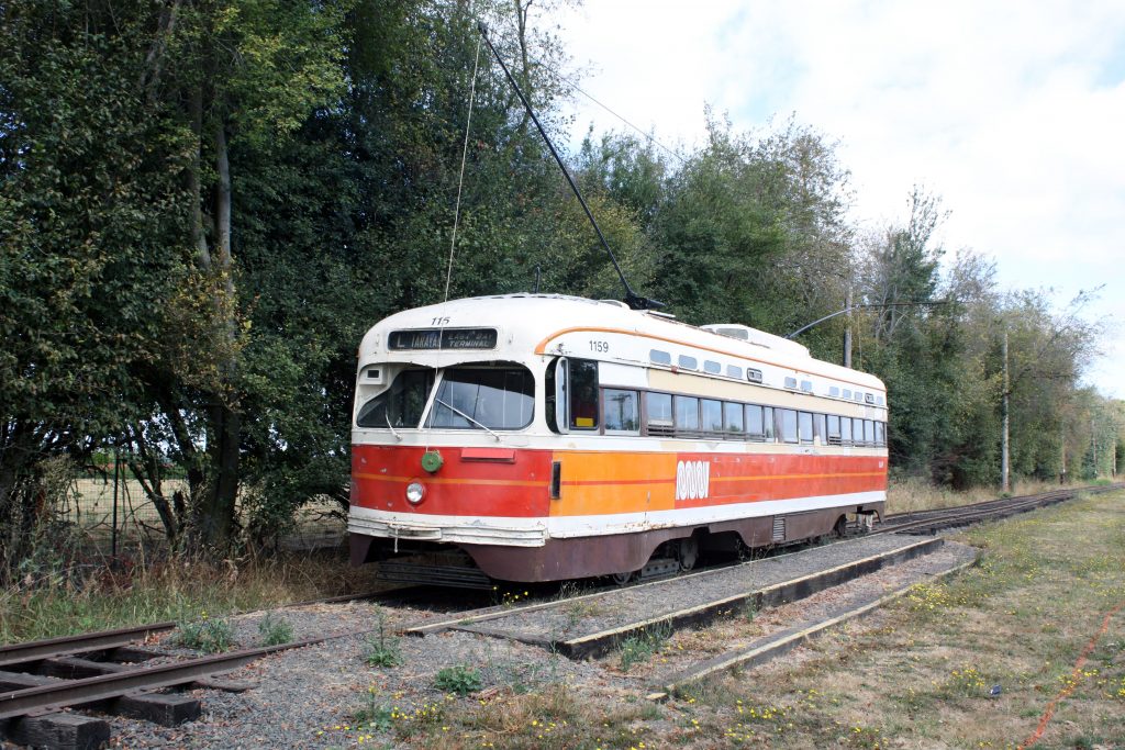 Trolley collection of the Oregon Electric Railway Museum in Brooks, Oregon