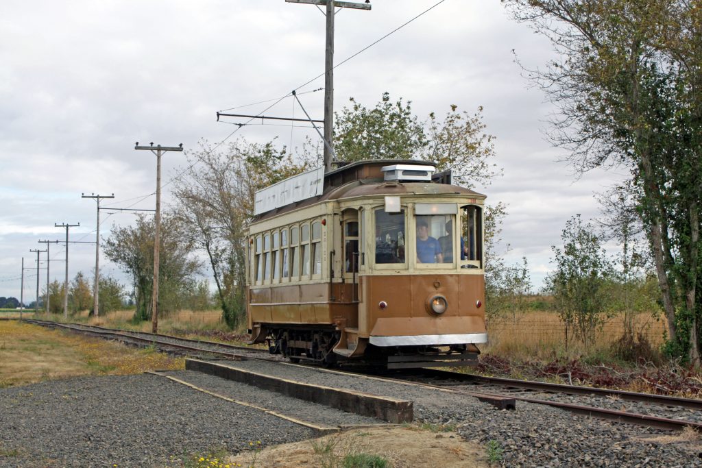 Trolley collection of the Oregon Electric Railway Museum in Brooks, Oregon