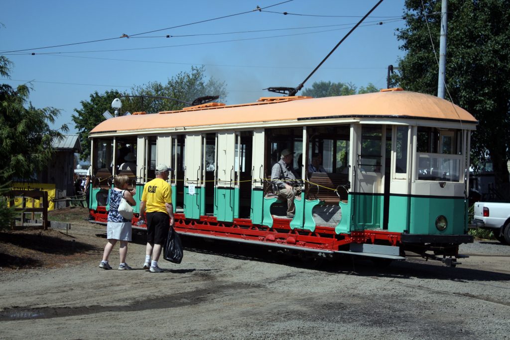 Trolley collection of the Oregon Electric Railway Museum in Brooks, Oregon